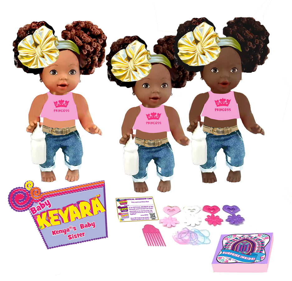Kenya's Baby Sister Keyara 12 inch Doll – All Cool Products